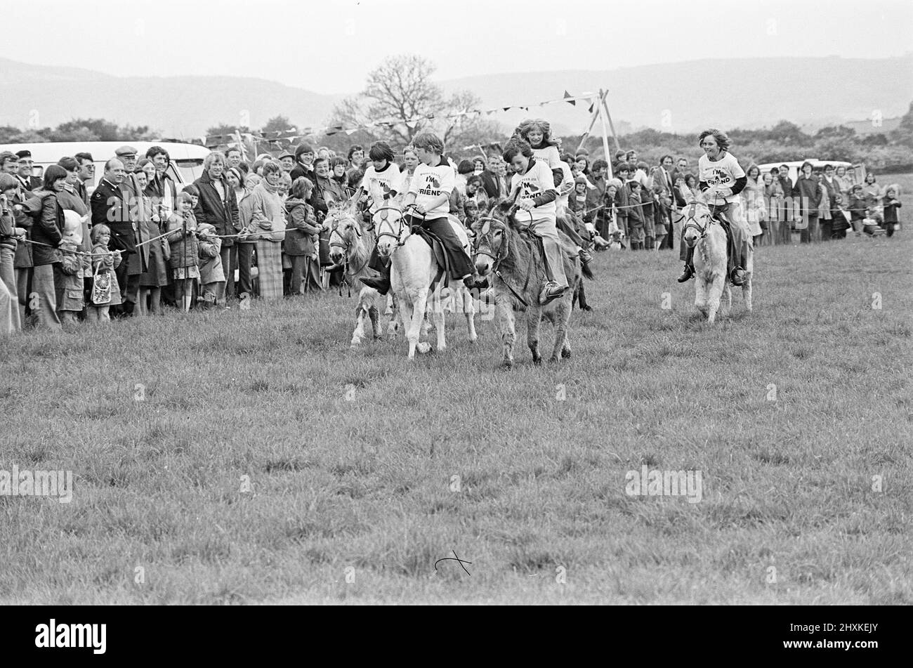 Donkey Derby Day, Middlesbrough, June 1977 Stock Photo - Alamy
