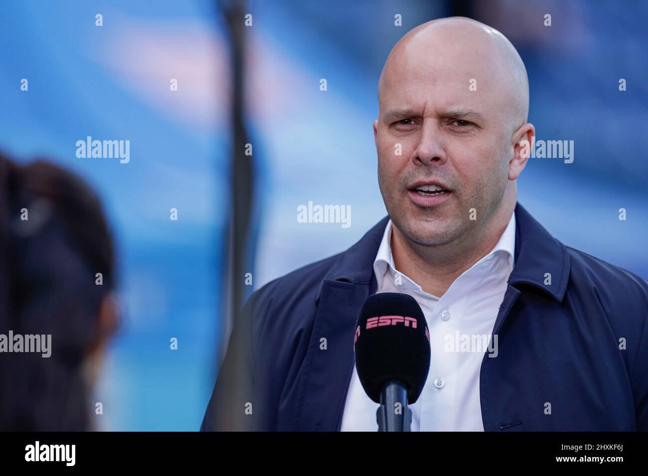 ZWOLLE, NETHERLANDS - MARCH 13: coach Arne Slot of Feyenoord Rotterdam ...