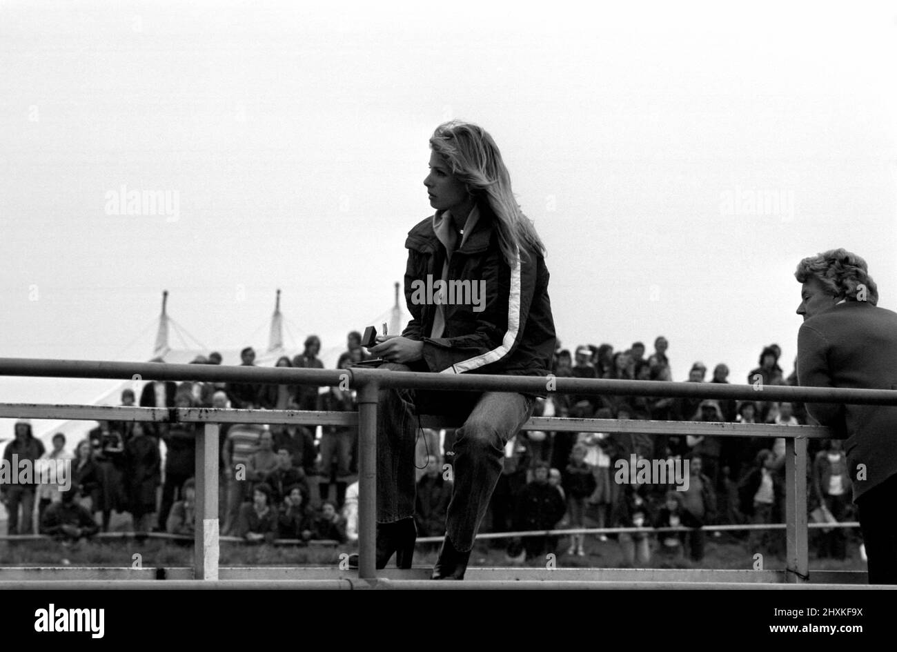 John Player British Grand Prix, Silverstone. Stephanie McLean (Sheene's ...
