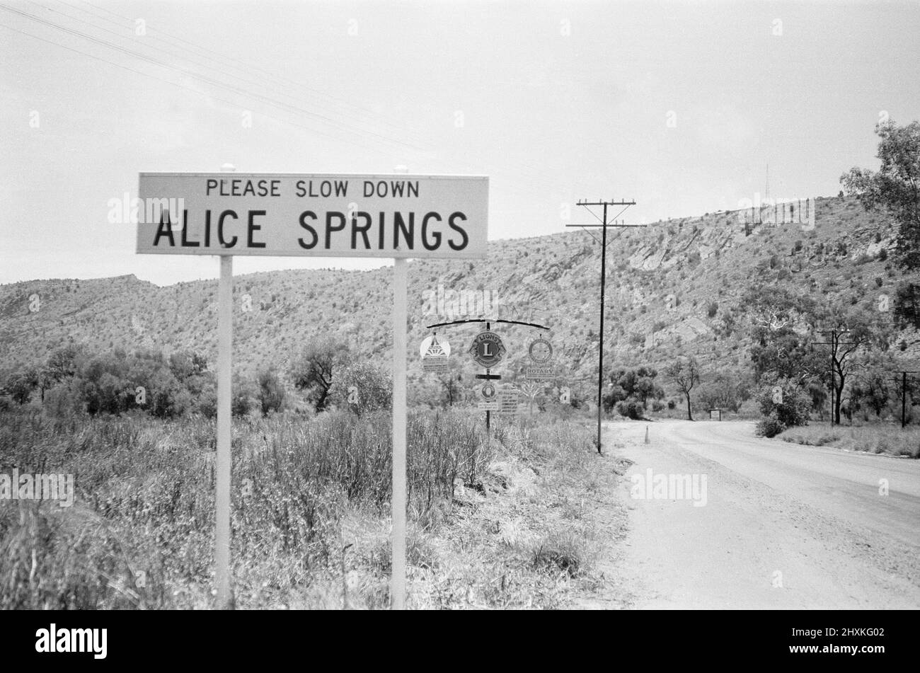 Alice springs australia city Black and White Stock Photos & Images - Alamy