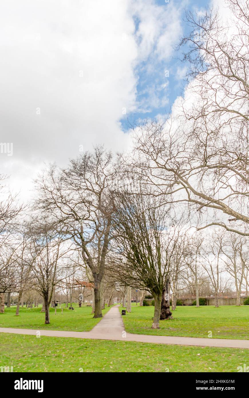 Trees in the beautiful West Ham Park in Newham, East London Stock Photo ...
