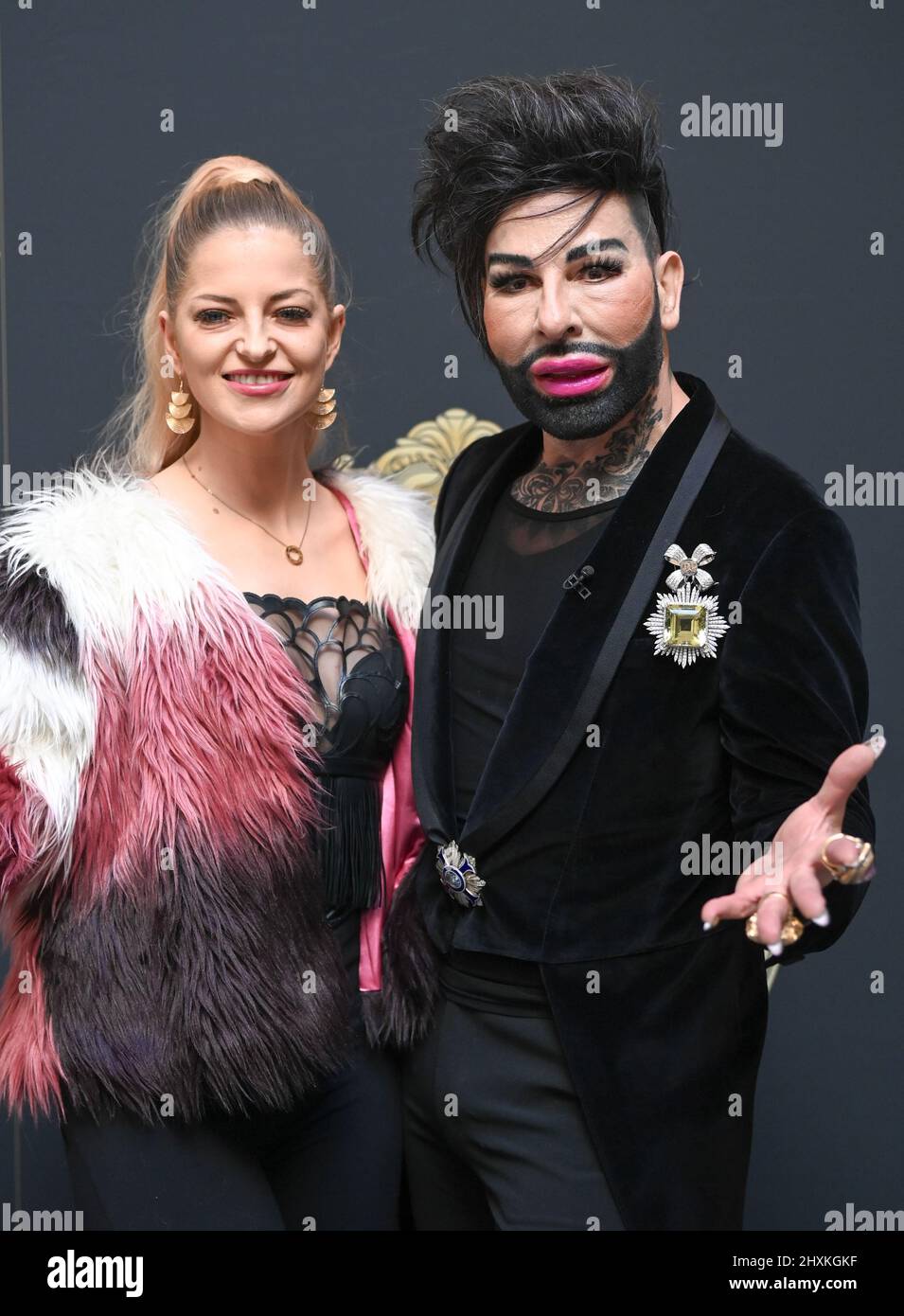 Berlin, Germany. 12th Mar, 2022. Fashion designer Harald Glööckler and ...