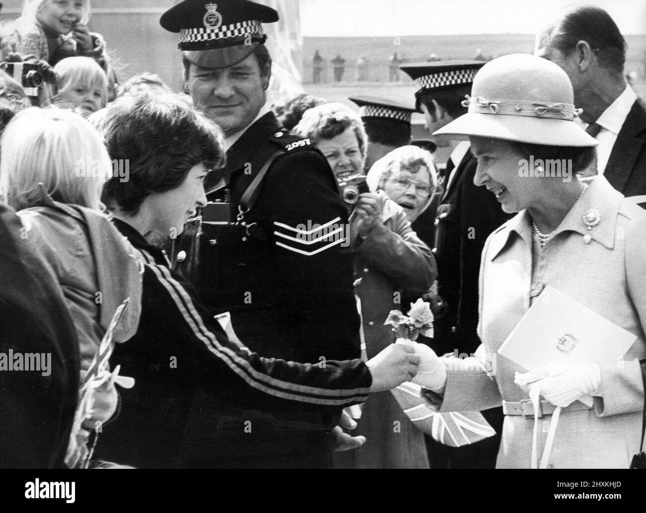Queen Elizabeth II and Prince Philip on the North East Leg of The ...