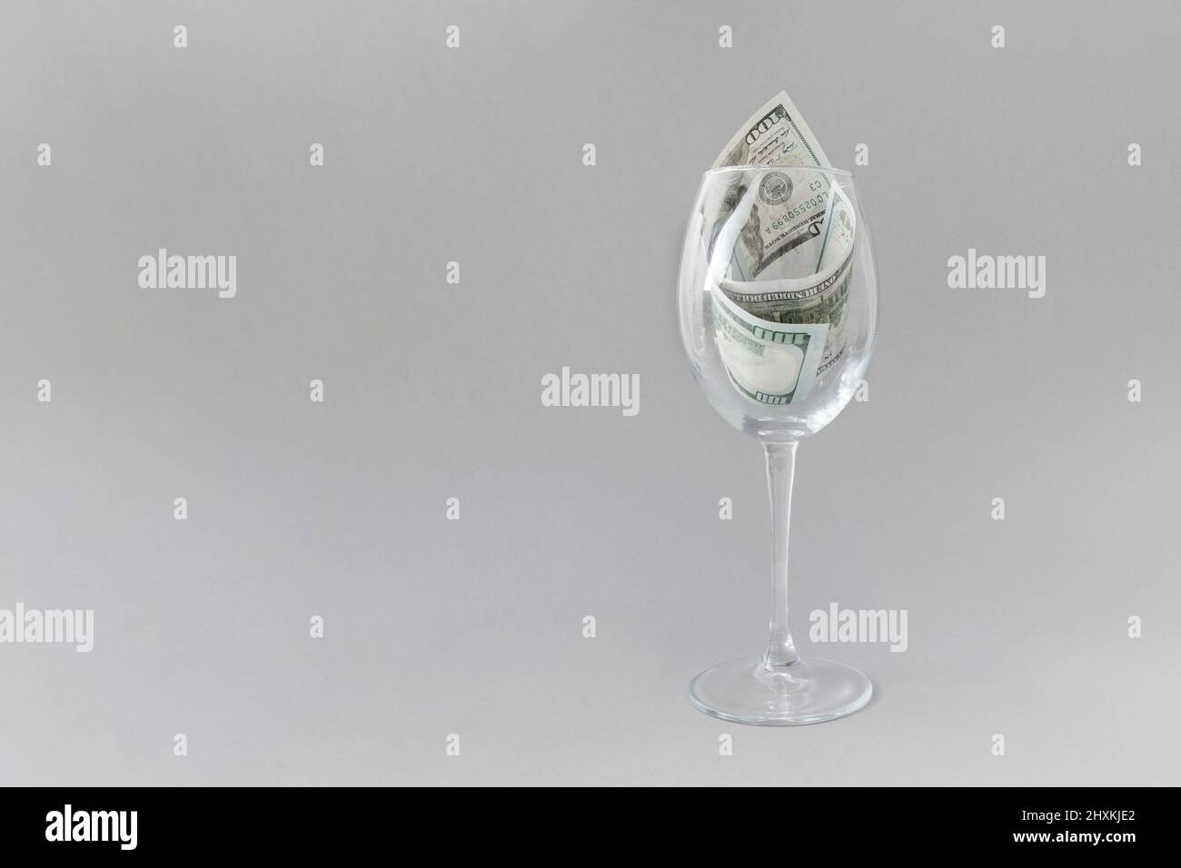 Money Cocktail business concept toast. Business in the wine industry ...