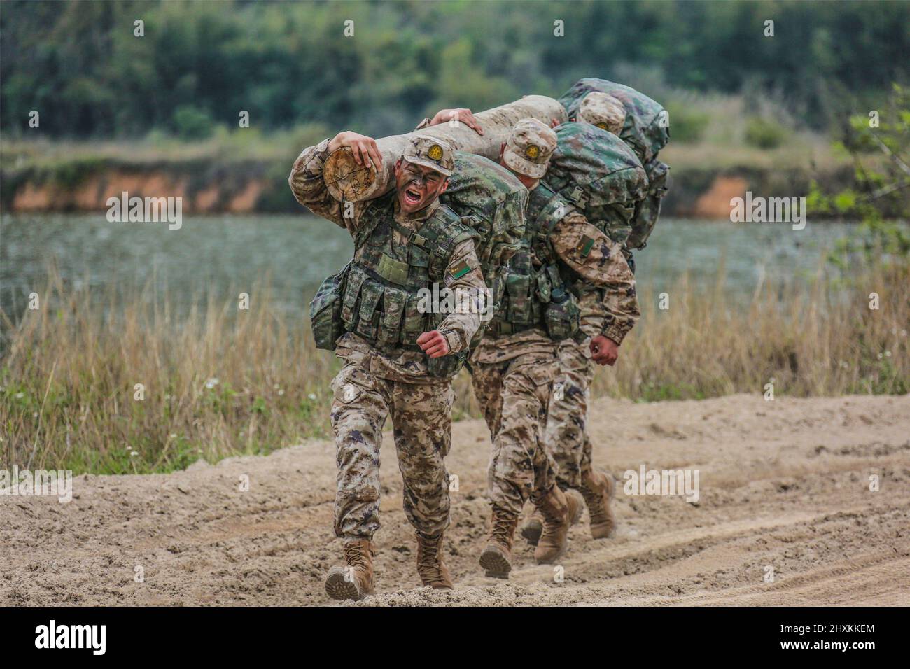 Carry out extreme multi-skill training Stock Photo - Alamy