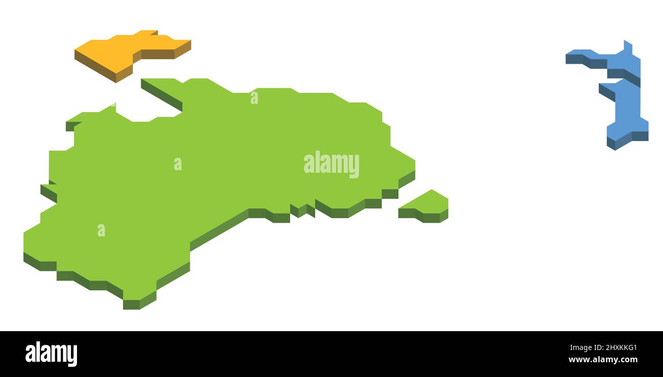 Isometric political map of Australia Stock Vector Image & Art - Alamy