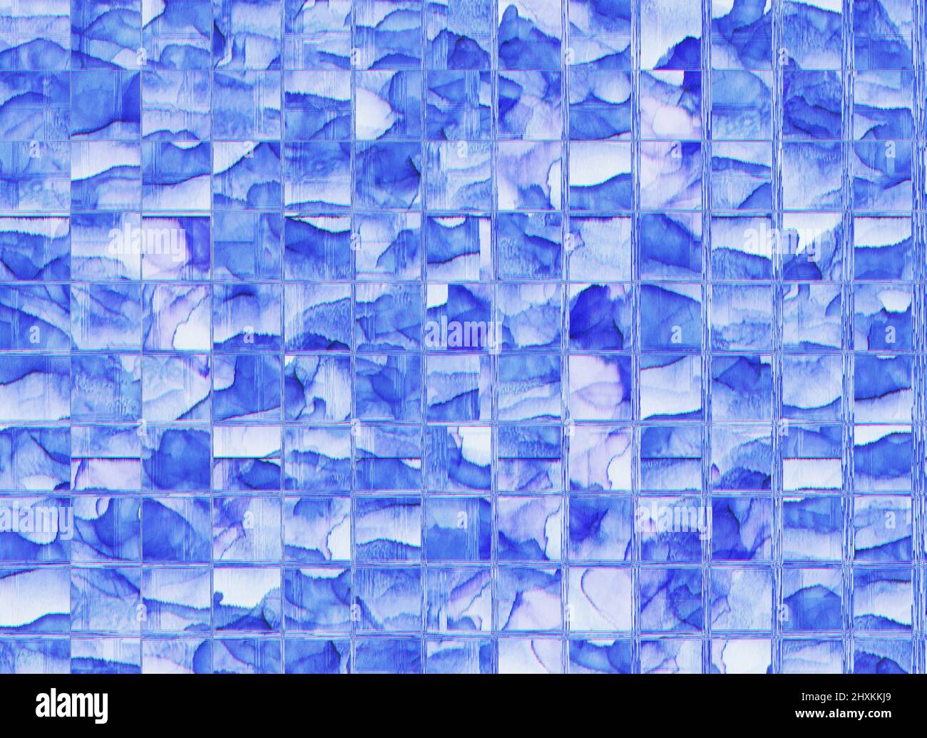 Hand painted mosaic background. Alcohol ink stain creative marbled ...