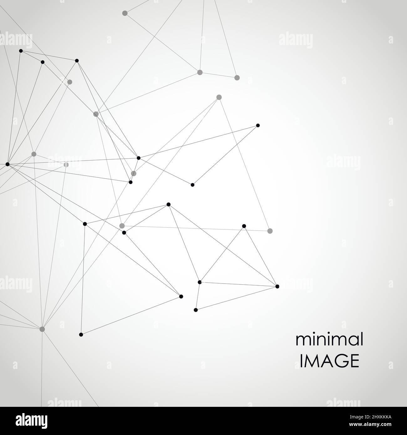 Vector with black polygon and dots on background Stock Vector Image ...