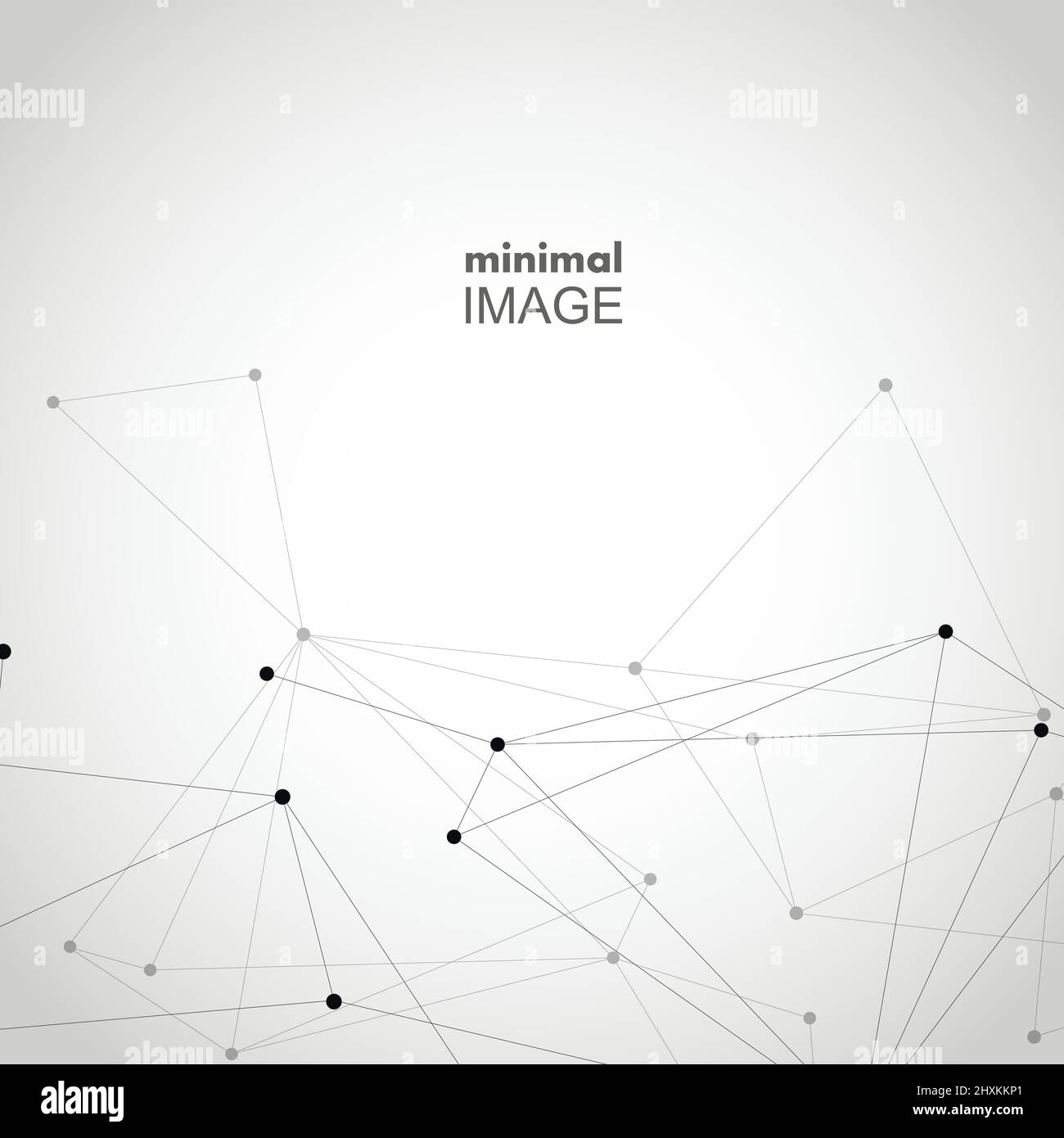 Vector connected lines and dots. Science and technology and network ...