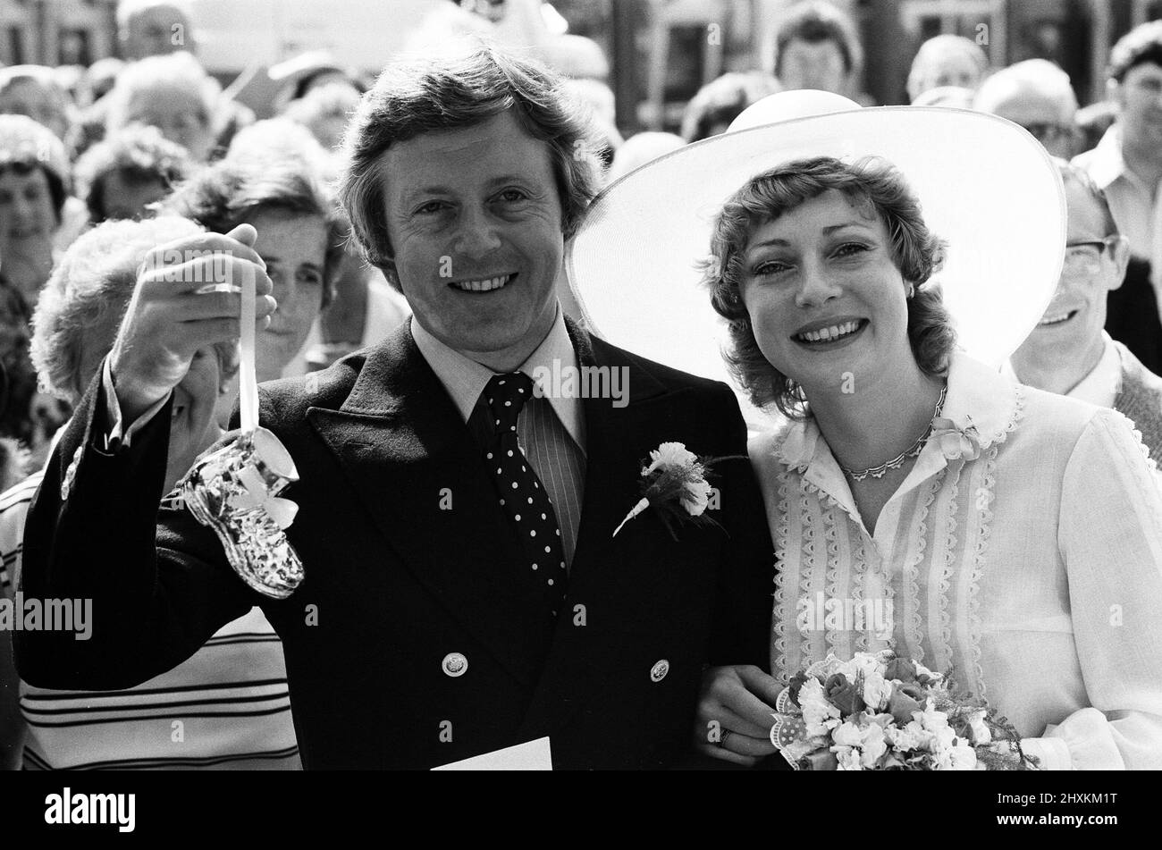 The wedding of Michael Aspel and Elizabeth Power at Eastbourne Town ...