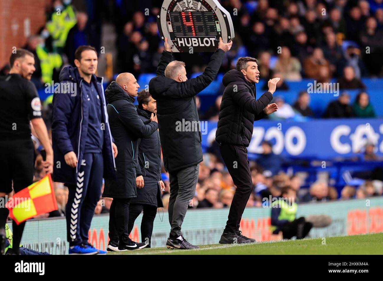 Bruno Lage the Wolverhampton Wanderers manager on the sidelines during ...