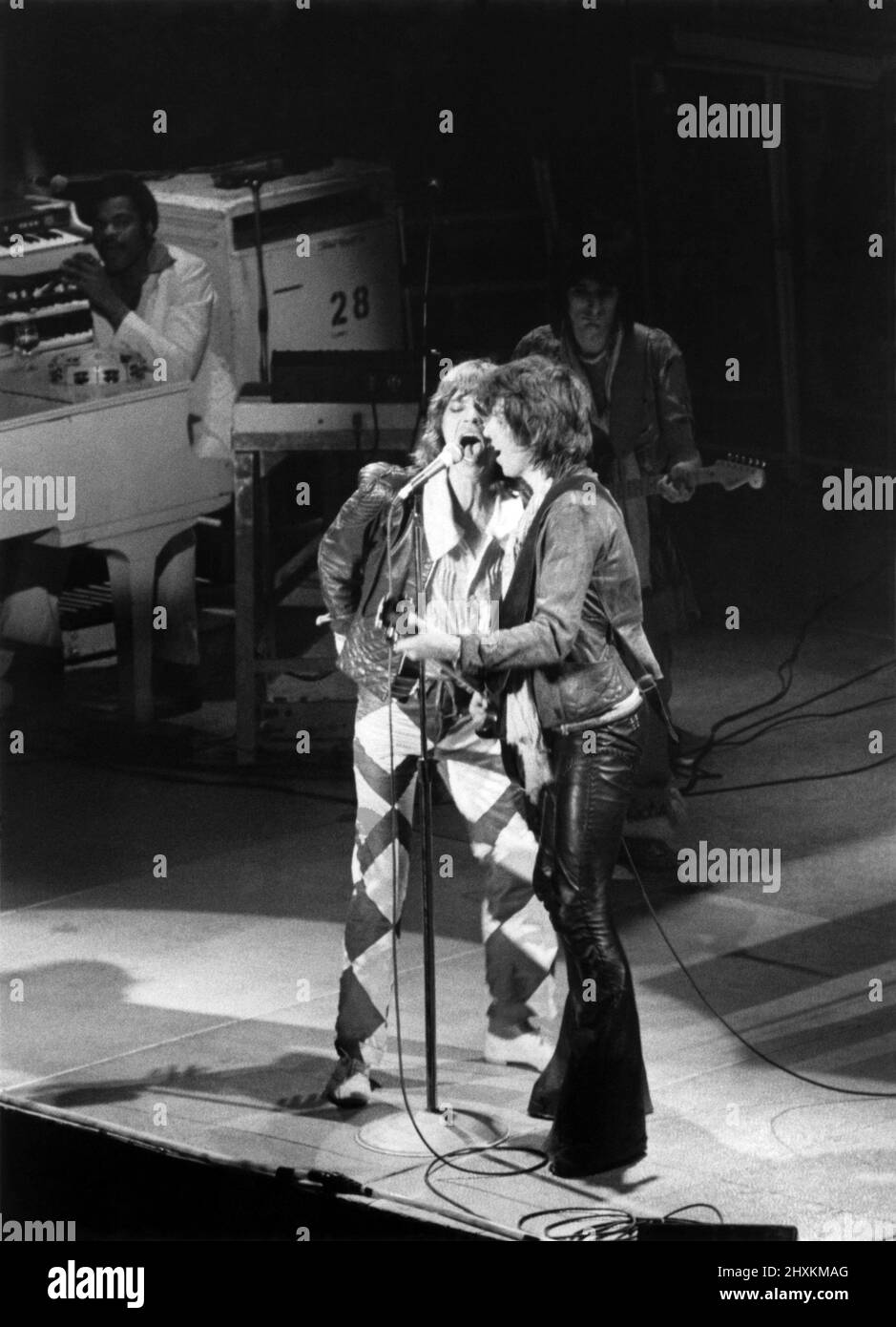 Mick Jagger and Keith Richard, The Rolling Stones onstage at Glasgow's ...