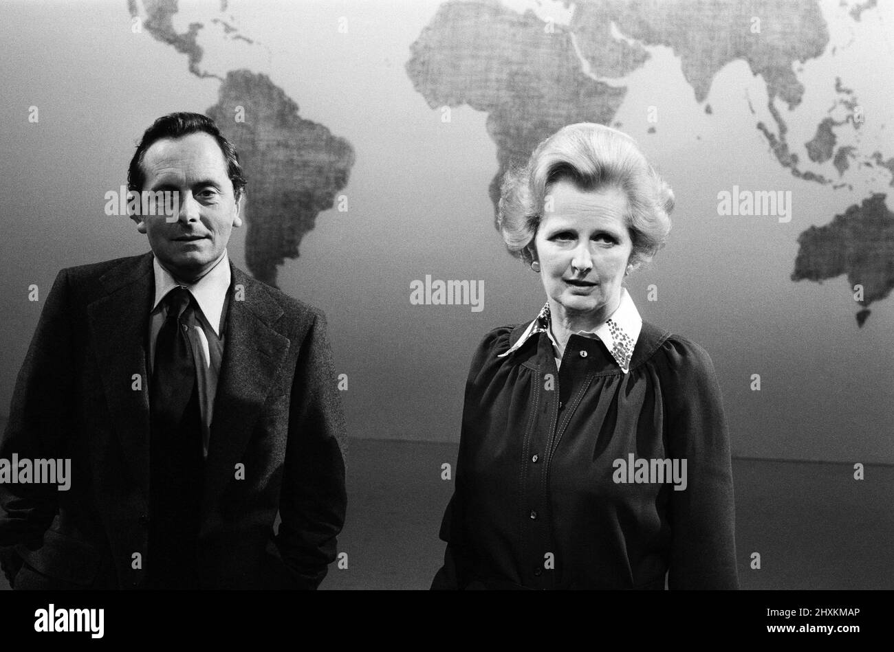 Margaret Thatcher, Leader of the Conservative Party, who is being ...
