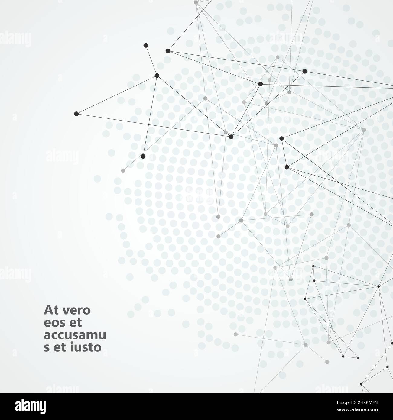 Actual network connections with dots and lines Stock Vector Image & Art ...