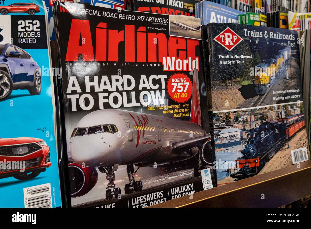 Magazines for Sale, Barnes & Noble Booksellers Store, NYC, USA , 2022 ...