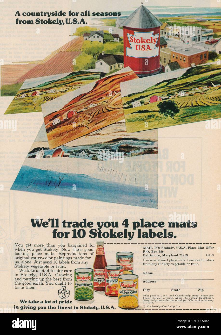 Vintage September 1973 "Ladies' Home Journal" Magazine Advert, USA ...