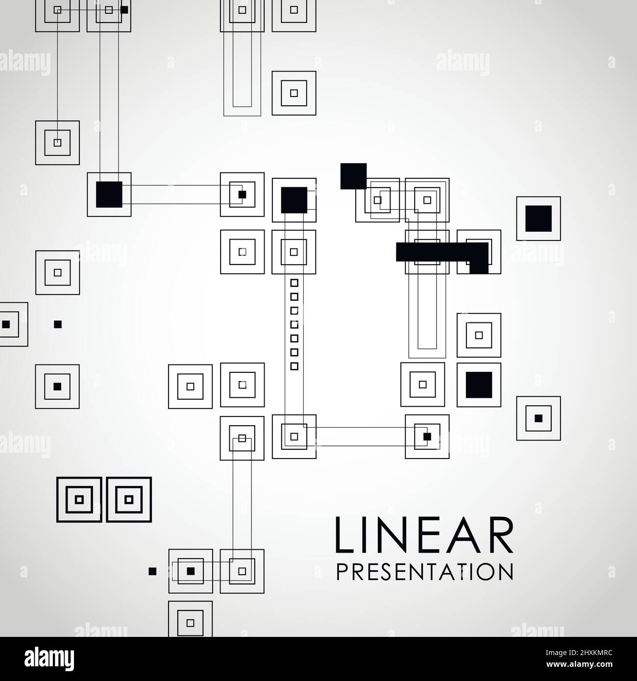 Abstract background with connect cubes and squares vector illustration ...