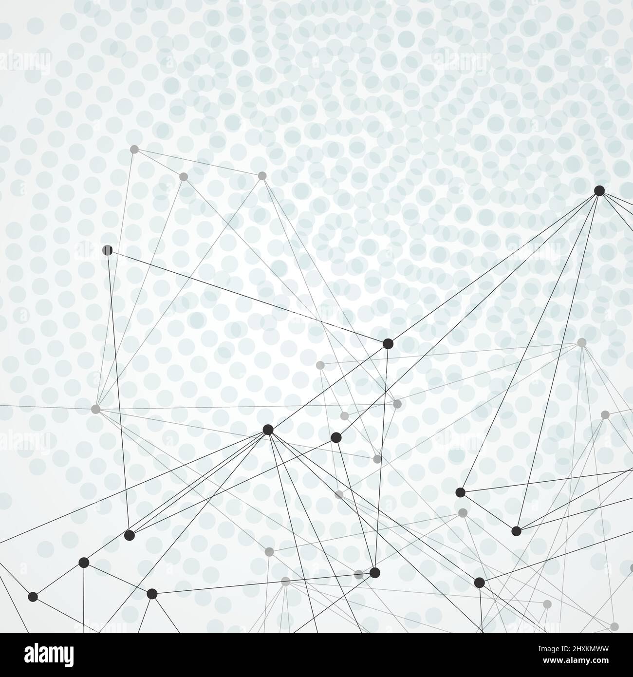 Actual network connections with dots and lines Stock Vector Image & Art ...