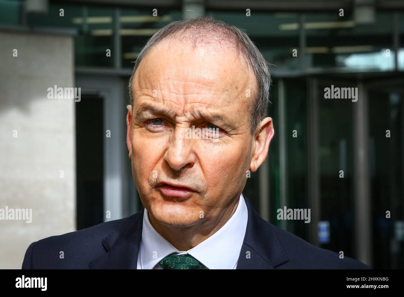 London, UK. 13th Mar, 2022. Micheál Martin, Irish Taoiseach (Prime ...