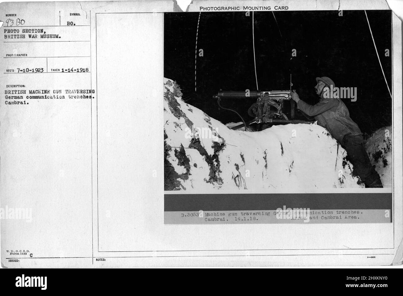 World war one trenches photographs Black and White Stock Photos ...