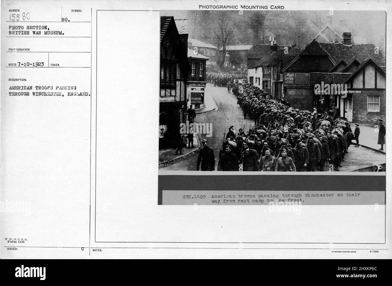 Photographs of american military activities during ww1 hi-res stock ...