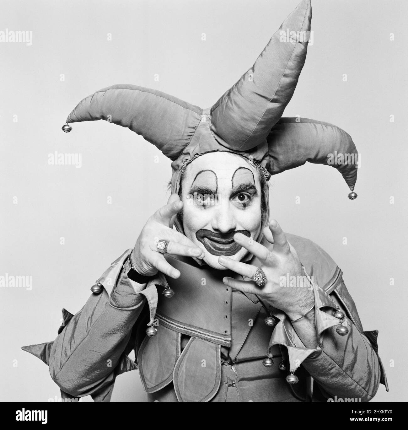 Keith Moon, drummer of The Who rock group, pictured in the Daily Mirror ...