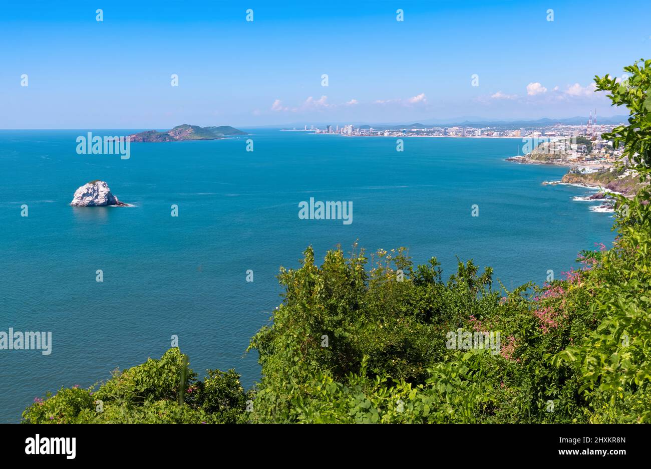 Mexico, views from Mazatlan panoramic skyline lookout Mirador Del Faro ...