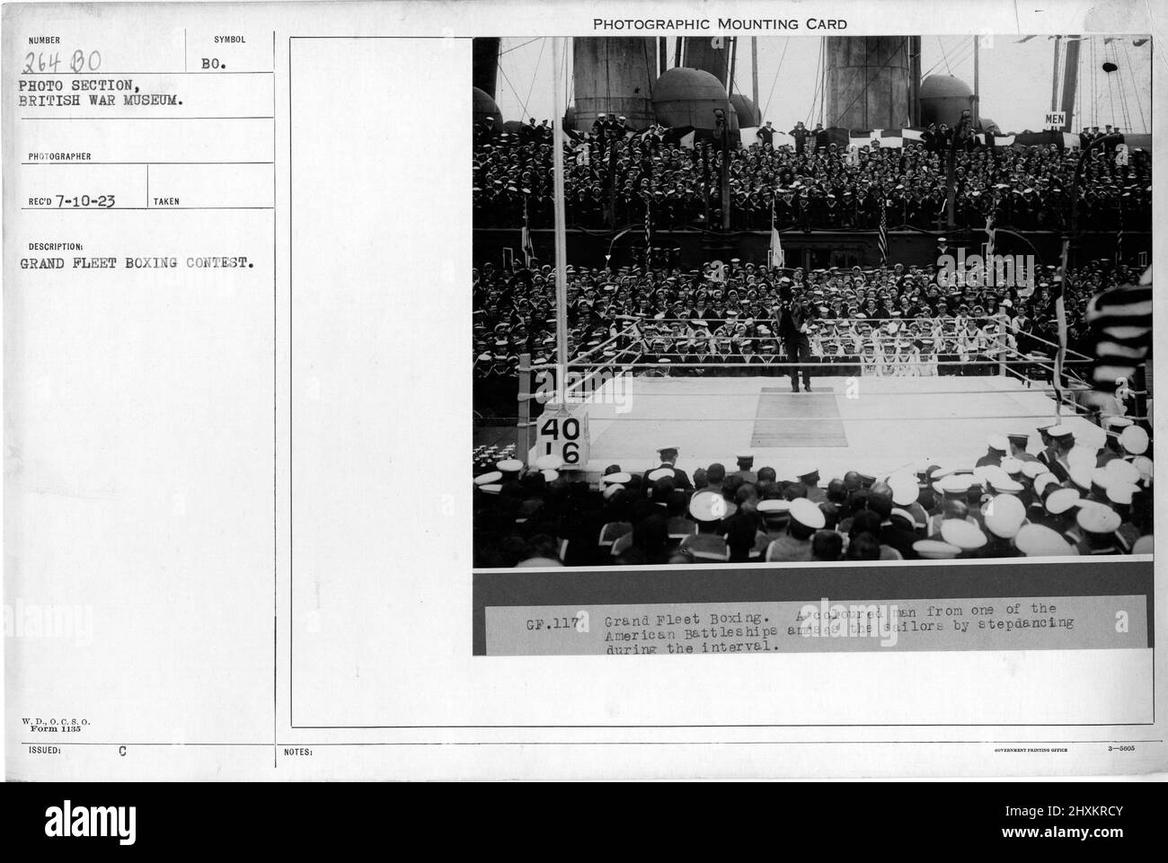 Grand fleet boxing contest. Collection of World War I Photographs, 1914 ...