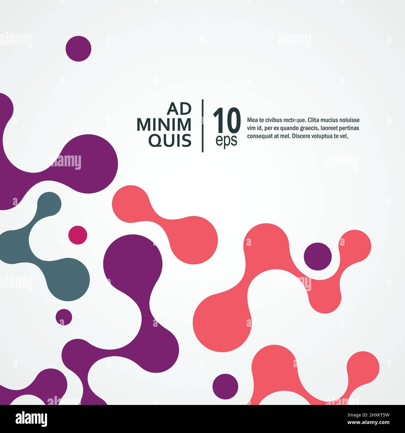 Design connect with abstract shapes. Vector molecule concept Stock ...