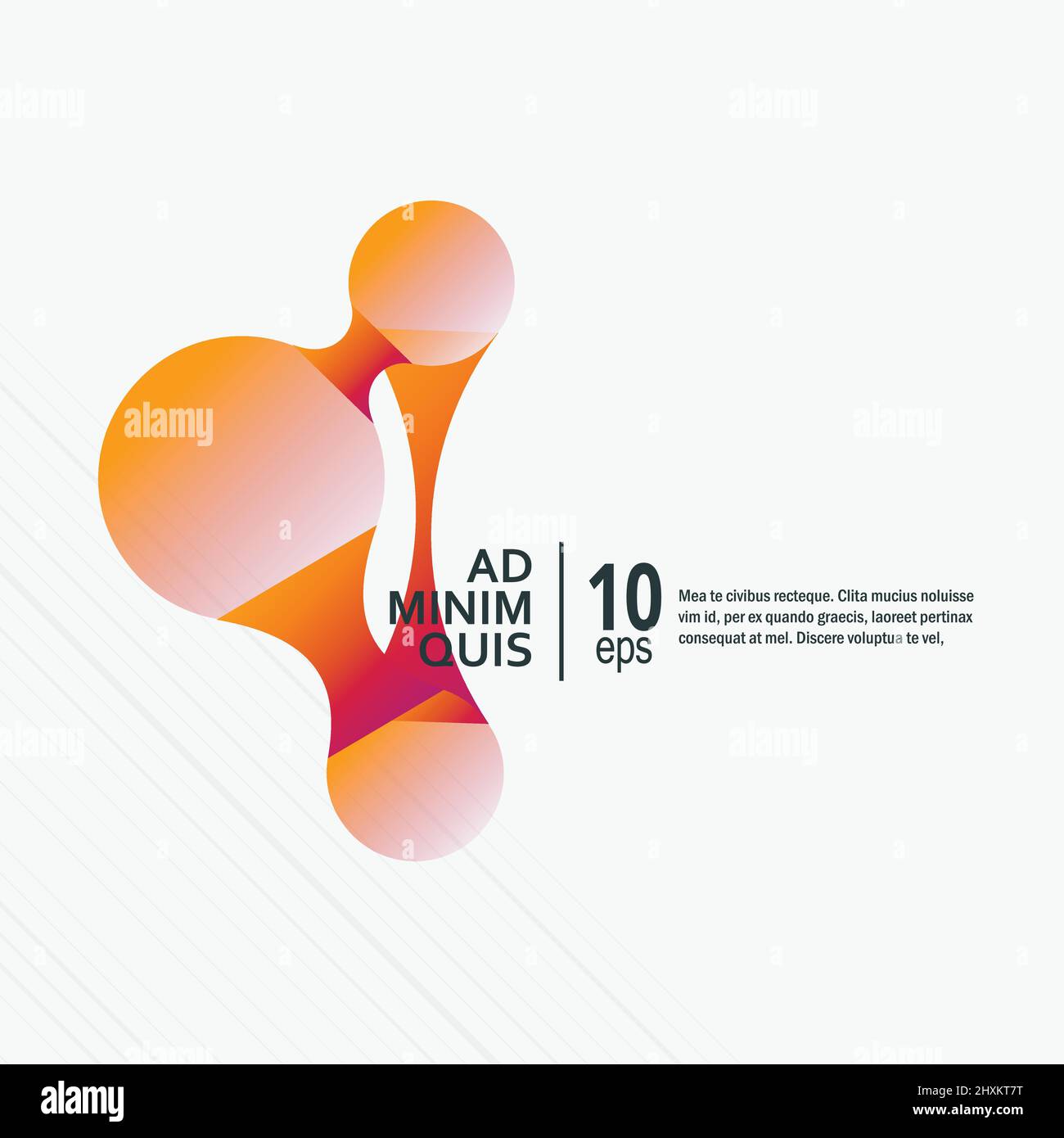 Three circle connected with lines. Vector molecules design Stock Vector ...