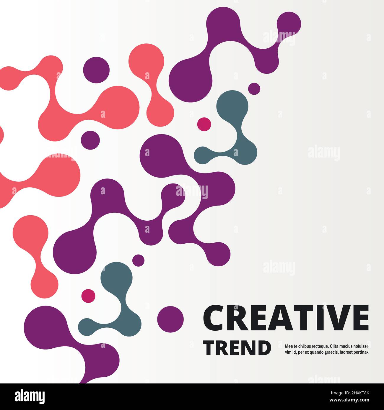 Design connect with abstract shapes. Vector molecule concept Stock ...