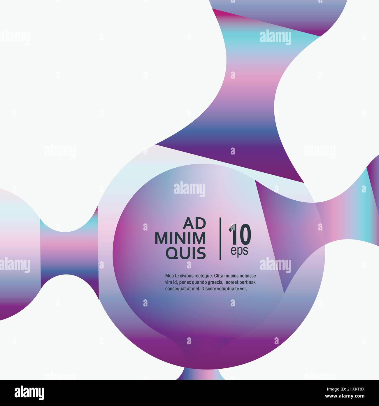 Vector connect circle design. Minimal abstract geometric Stock Vector Image & Art - Alamy