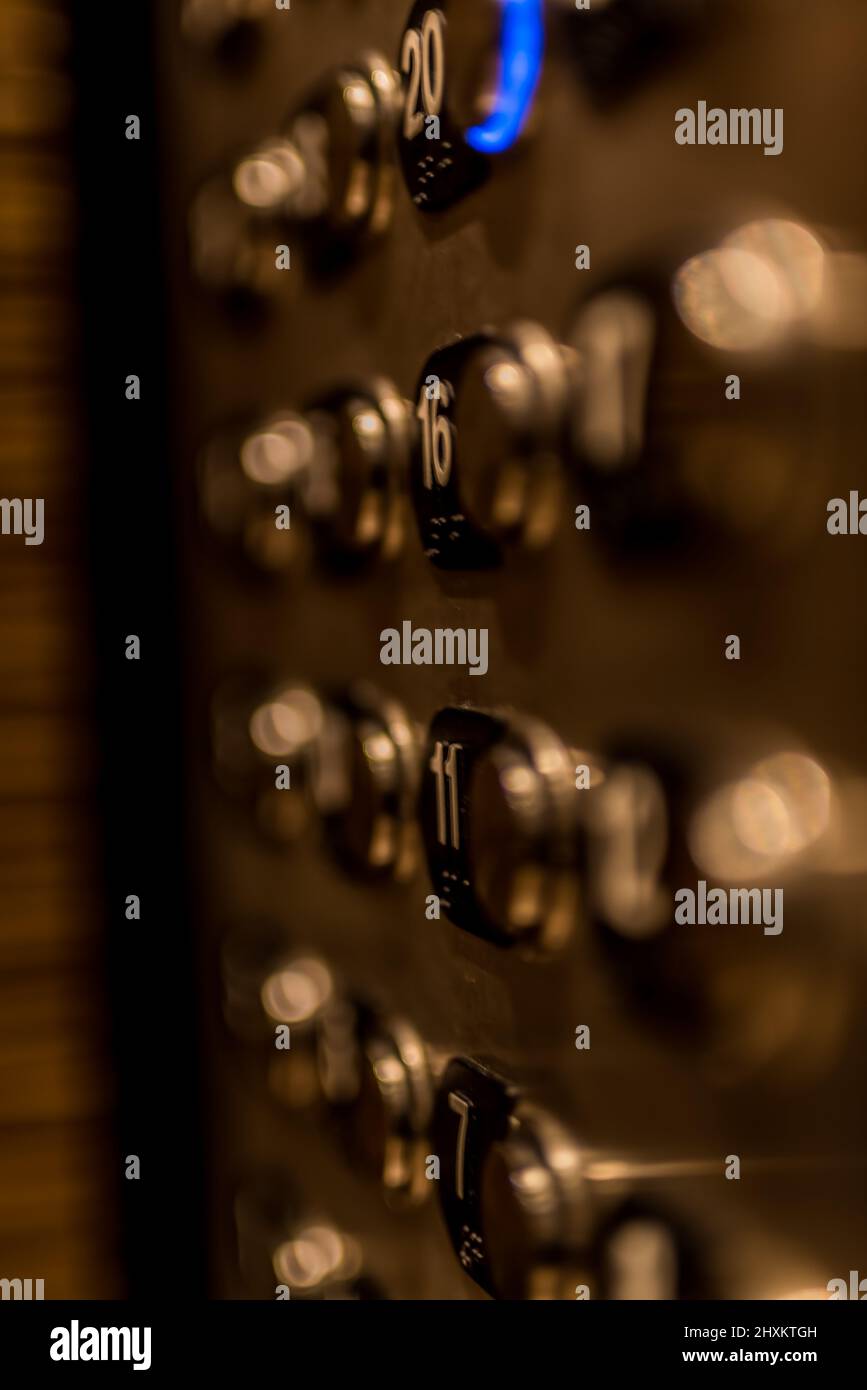 Elevator numbers hi-res stock photography and images - Alamy