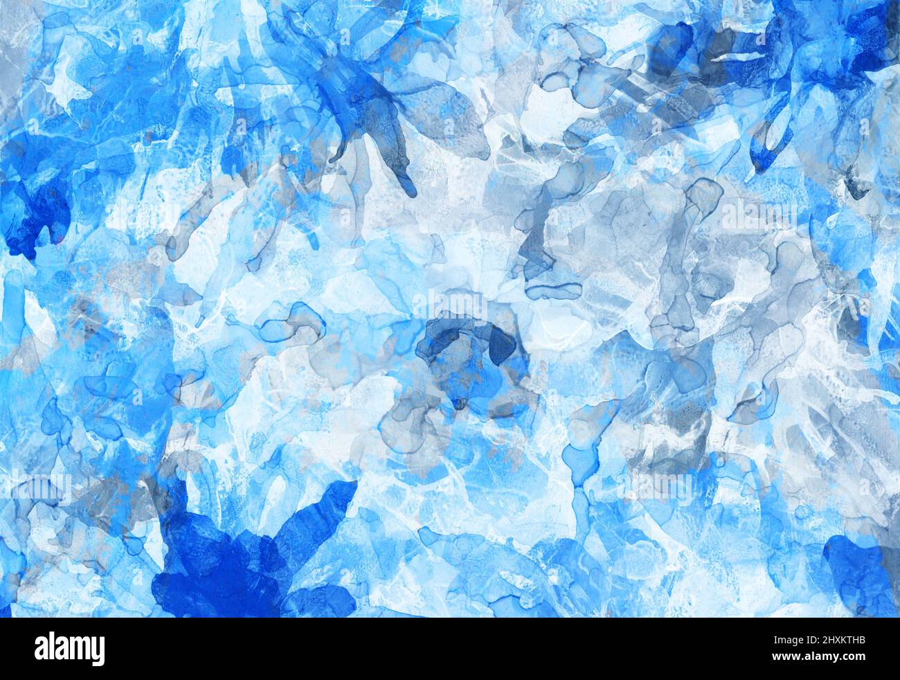 Hand painted botanical element background. Alcohol ink technique ...