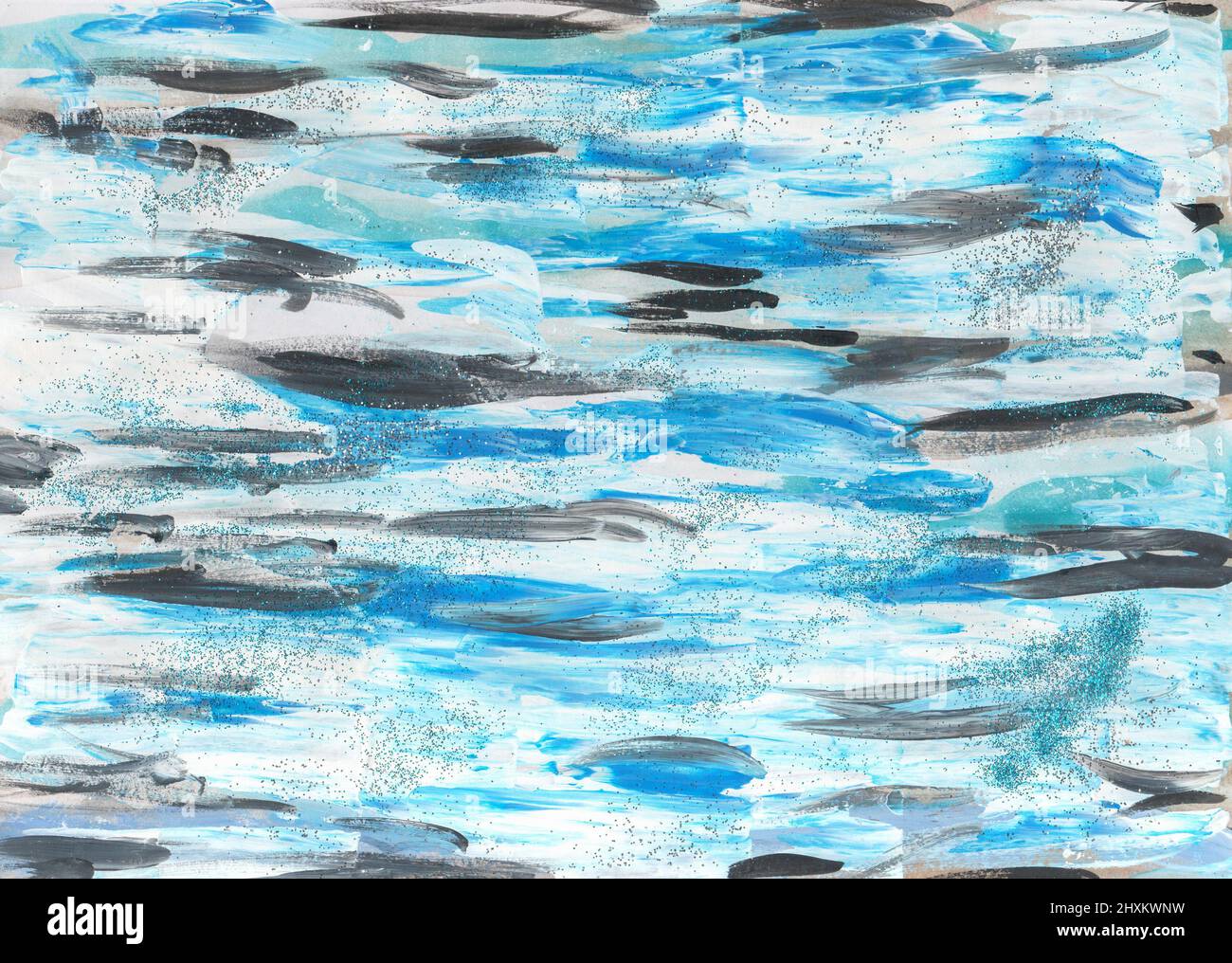 Abstract acrylic texture. Colorful grungy brush stroke background. Hand ...