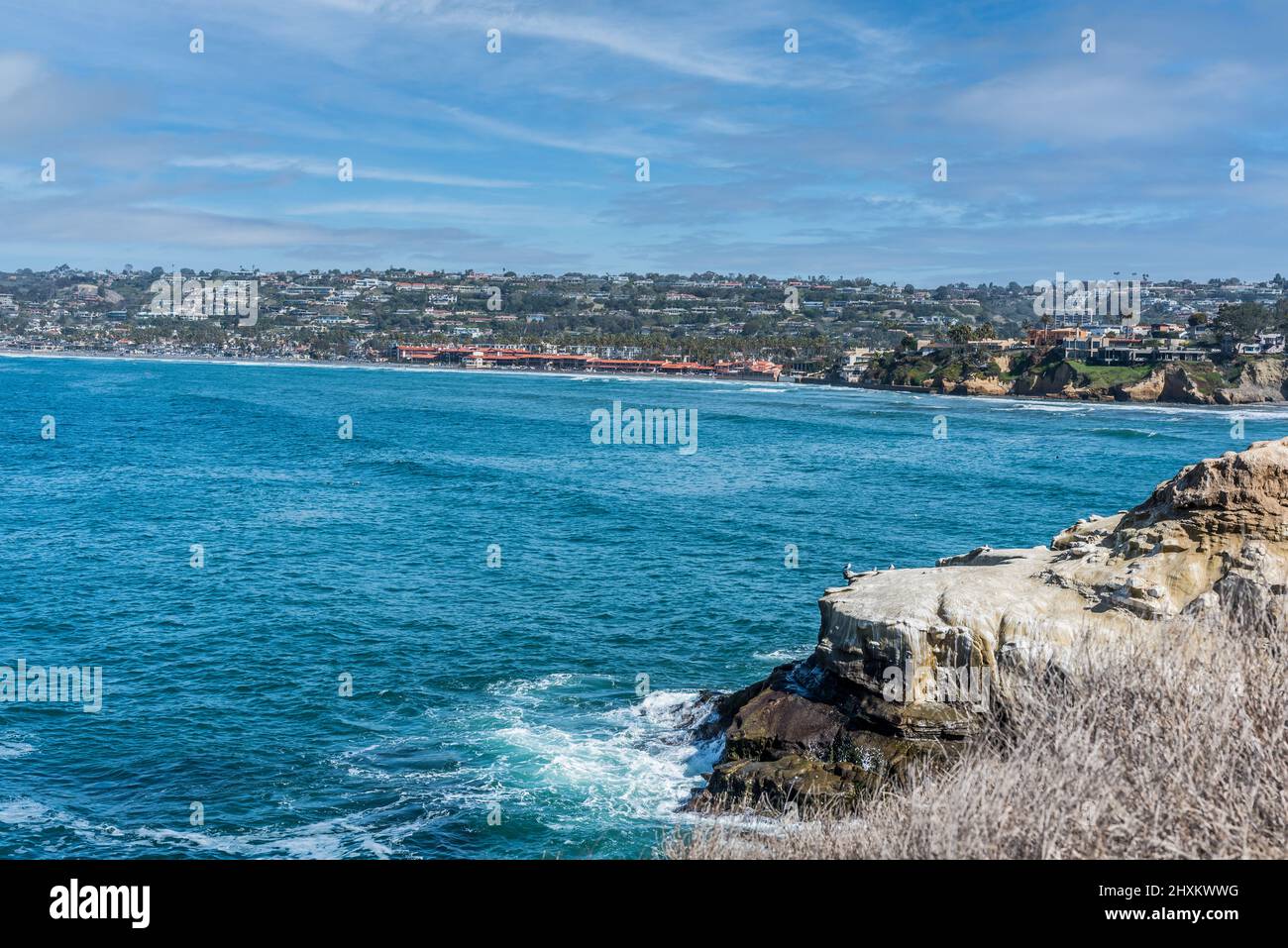 Beach Cliff View Stock Photo - Alamy