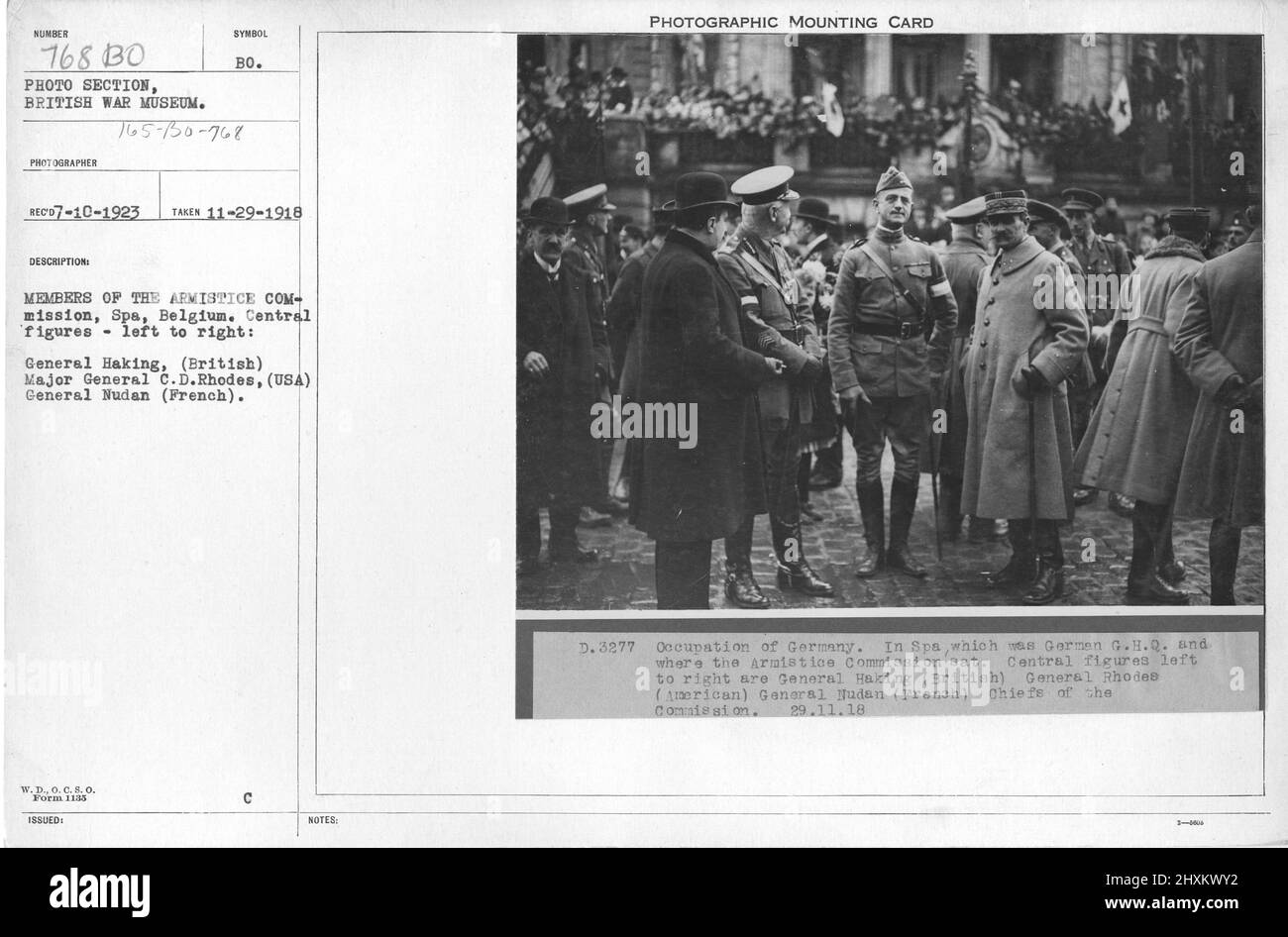 Major general c d rhodes hi-res stock photography and images - Alamy