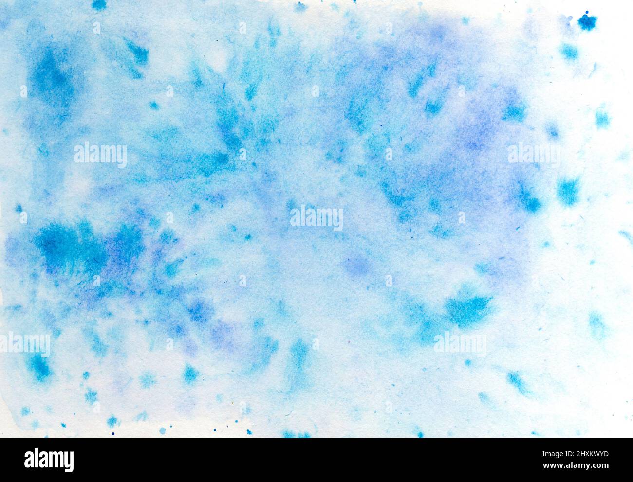 Creative blue splash texture for design. Vibrant hand painted ...