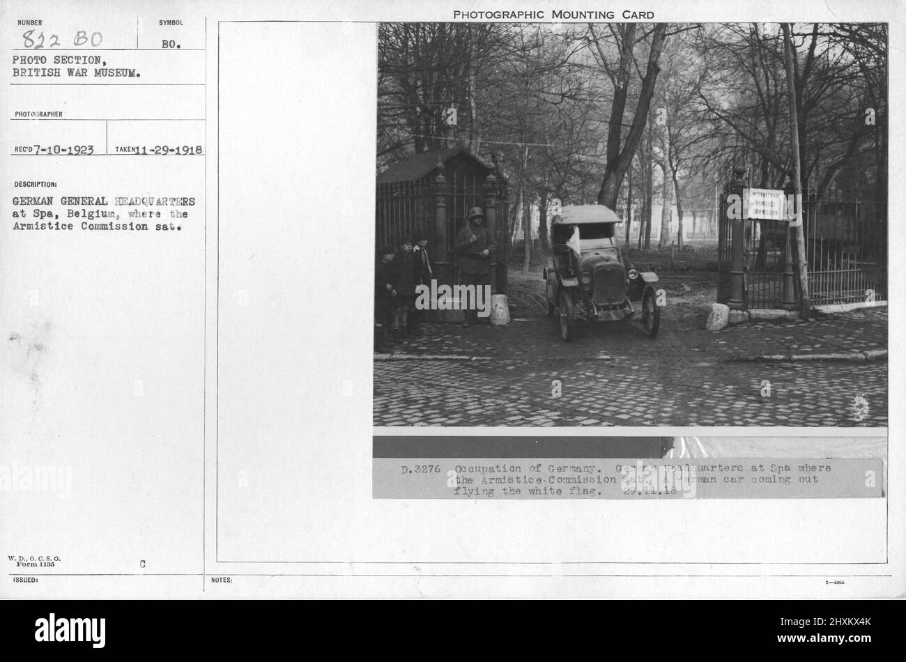German military headquarters spa 1918 Black and White Stock Photos ...