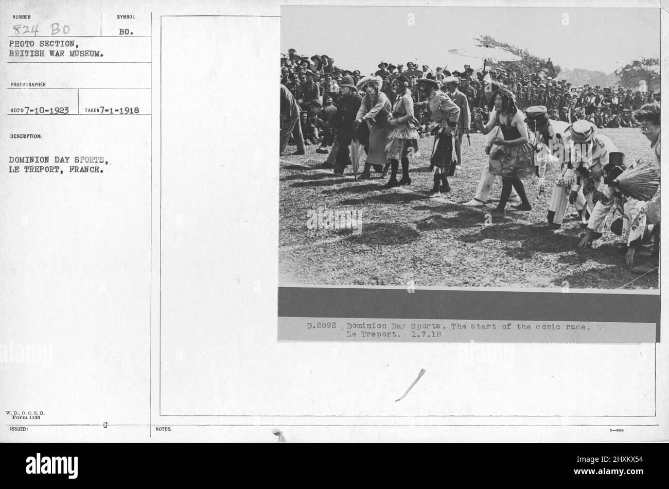 Dominion Day Sports, Le Treport, France. 7-1-1918. Collection of World ...