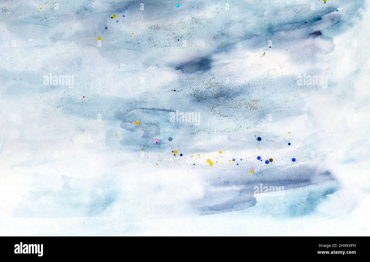 Colorful hand panted texture. Abstract creative watercolor glitter ...