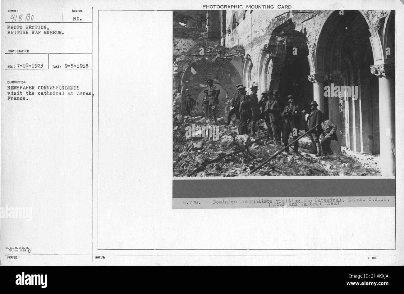 War correspondents first world war hi-res stock photography and images ...