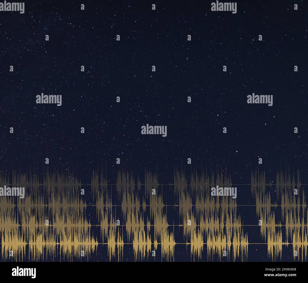 3D rendering of a repeating radio signal coming from space Stock Photo ...