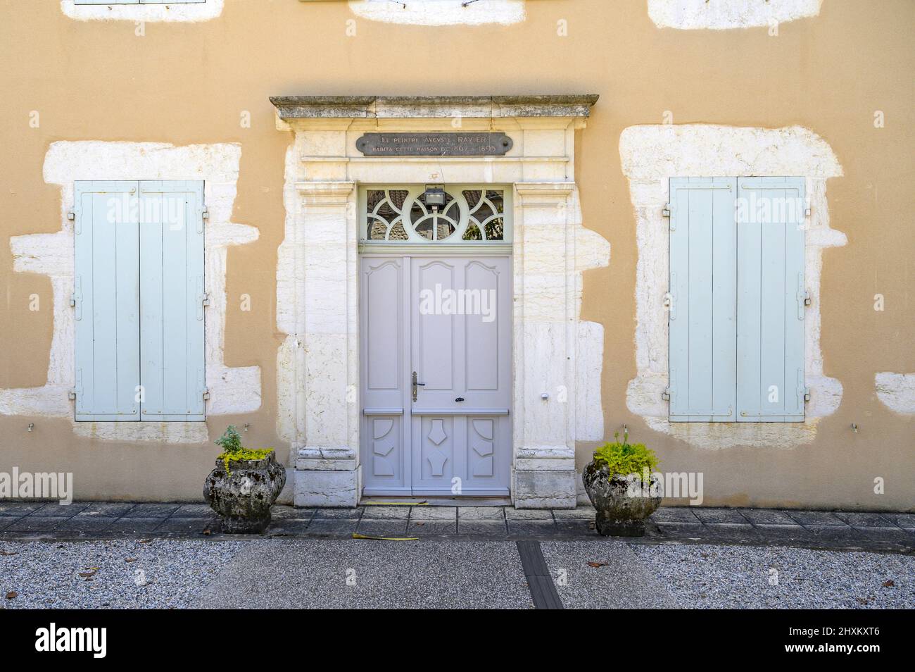 The home of the pre-impressionist artist Ravier. Morestel, France Stock ...