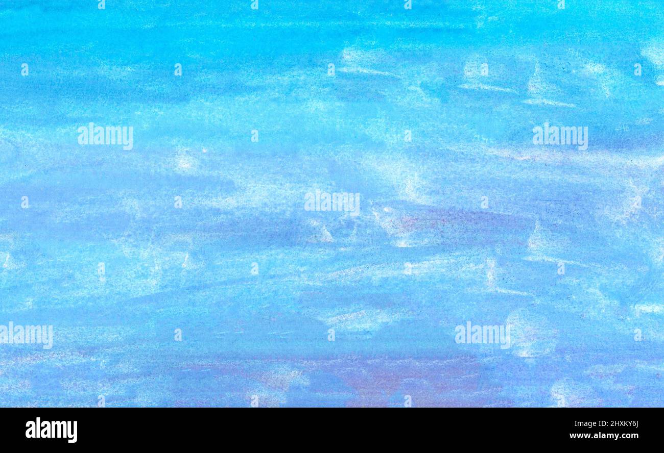 Abstract watercolor blue background on paper. Hand painted creative ...