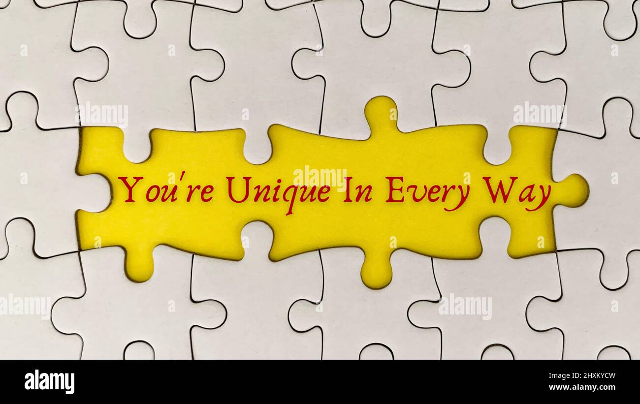 Motivational and inspirational quote on missing jigsaw puzzle - You're ...