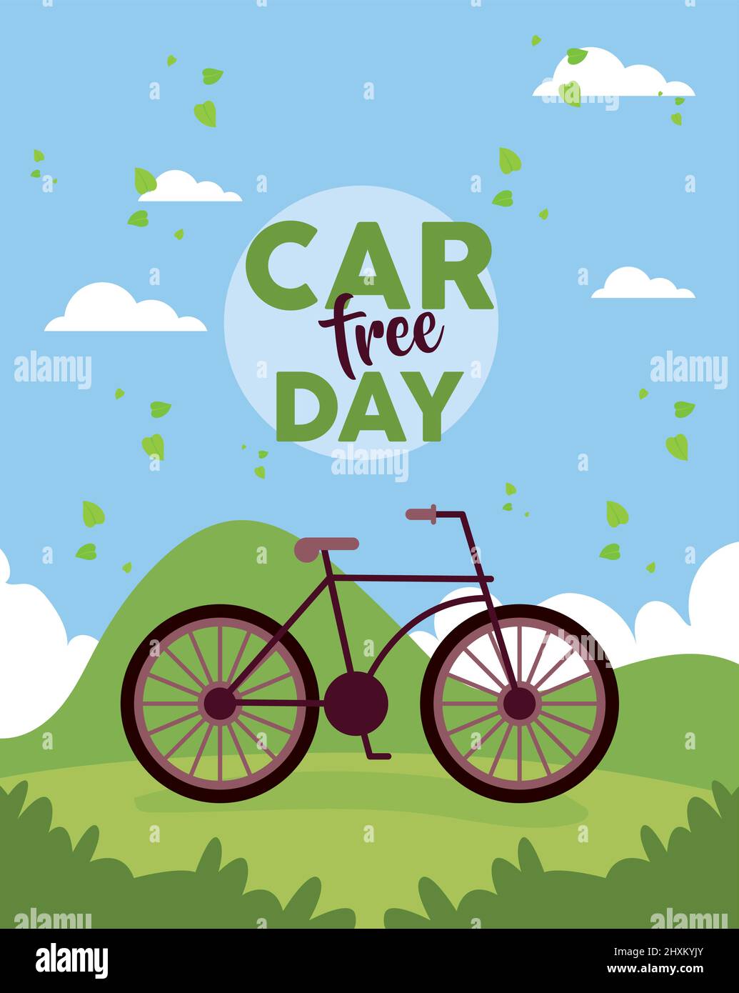 car free day poster Stock Vector Image & Art - Alamy