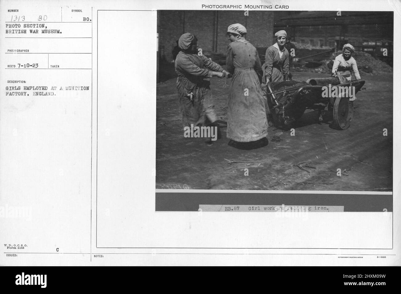 Munitions factory during ww1 Black and White Stock Photos & Images - Alamy