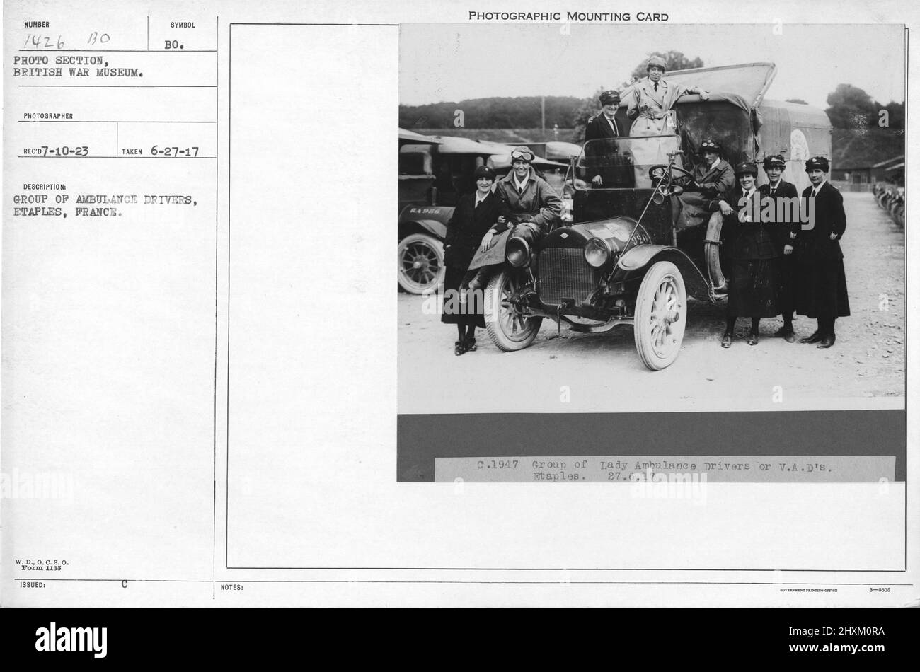 British ambulance ww1 hi-res stock photography and images - Alamy