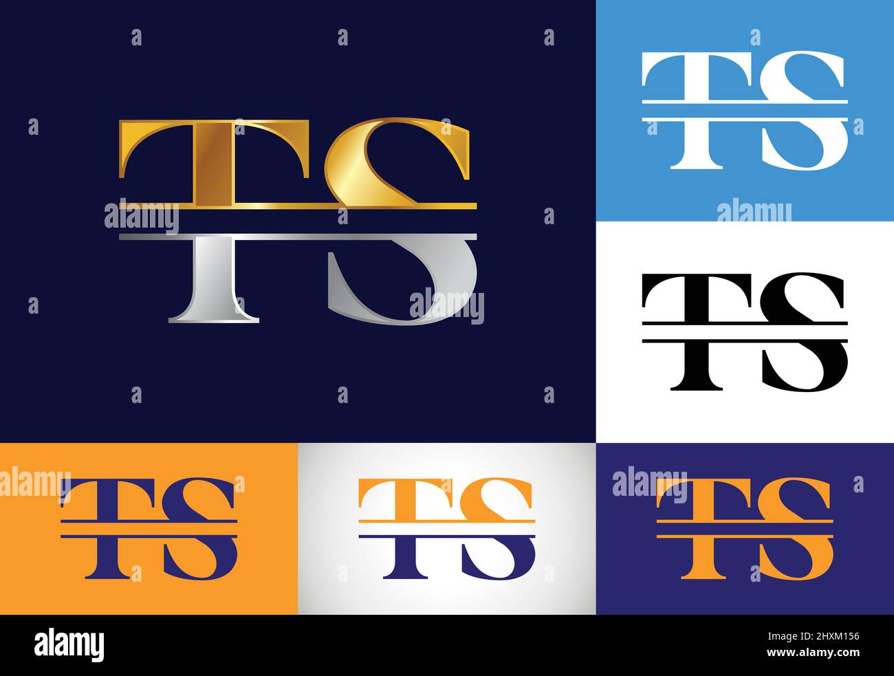 Initial Letter T S Logo Design Vector. Graphic Alphabet Symbol For ...